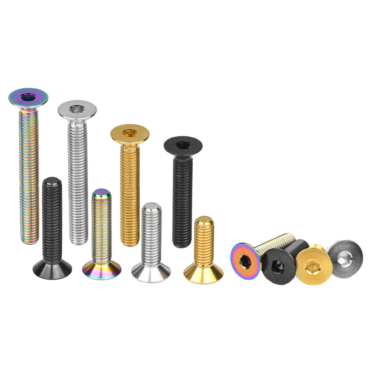 Wanyifa Titanium Bolt M6x10 15 20 25 30 35 40 45mm Flat Countersunk He – Wanyifabolt