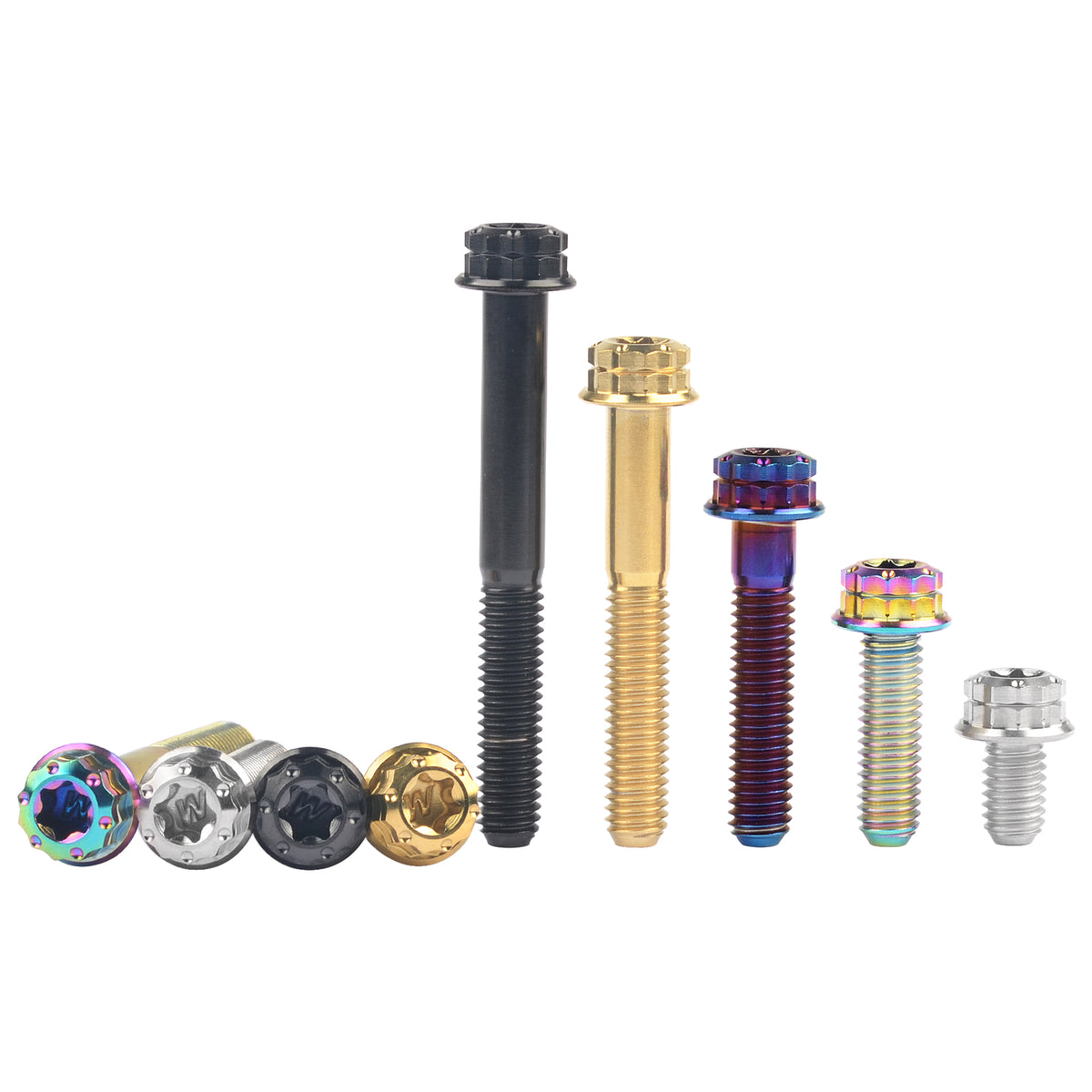 Wanyifa Titanium Bolt M6x10 15 20 25 30 35 40 45 50mm Flange 12-Point – Wanyifabolt