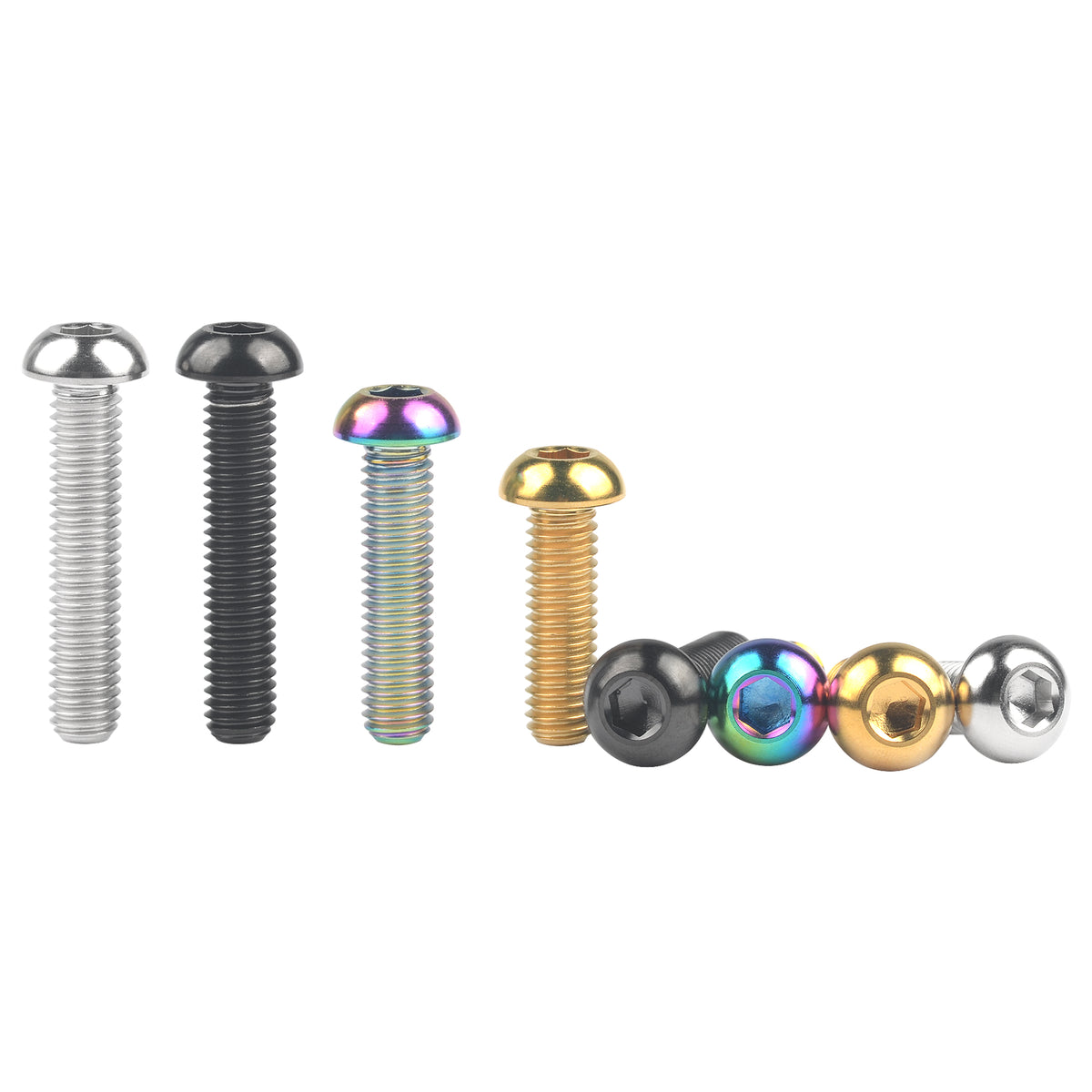 Wanyifa Titanium Bolt M6x12 16 20 25 30mm Button Hex Allen Head Screws ...