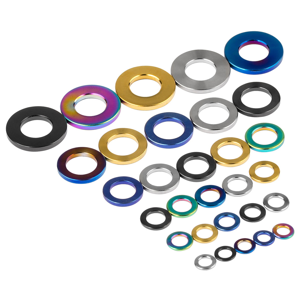 Wanyifa Titanium Washer M3 M4 M5 M6 M7 M8 M10 M12 M14 DIN912 Flat Spac ...