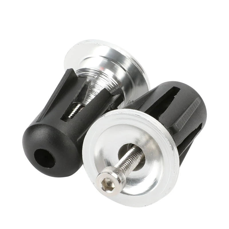 Wanyifa 1 Pair Bicycle Handle Bar Cap End Plugs Aluminum Handlebar Sto ...