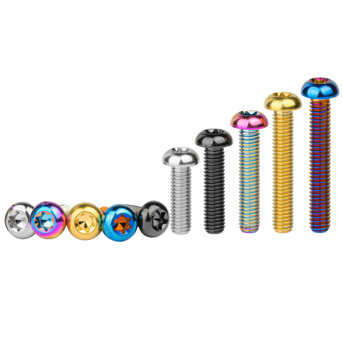 Wanyifa Titanium Bolt M6x10 15 20 25 30 35mm Button Torx Head Screw Fo ...
