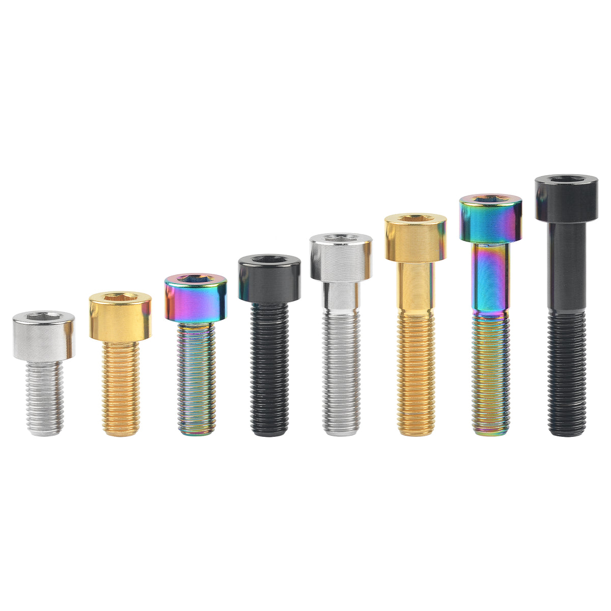 Wanyifa Titanium Bolt M10x20 25 30 35 40 45 50 55 60mm DIN912 Cap Hex ...