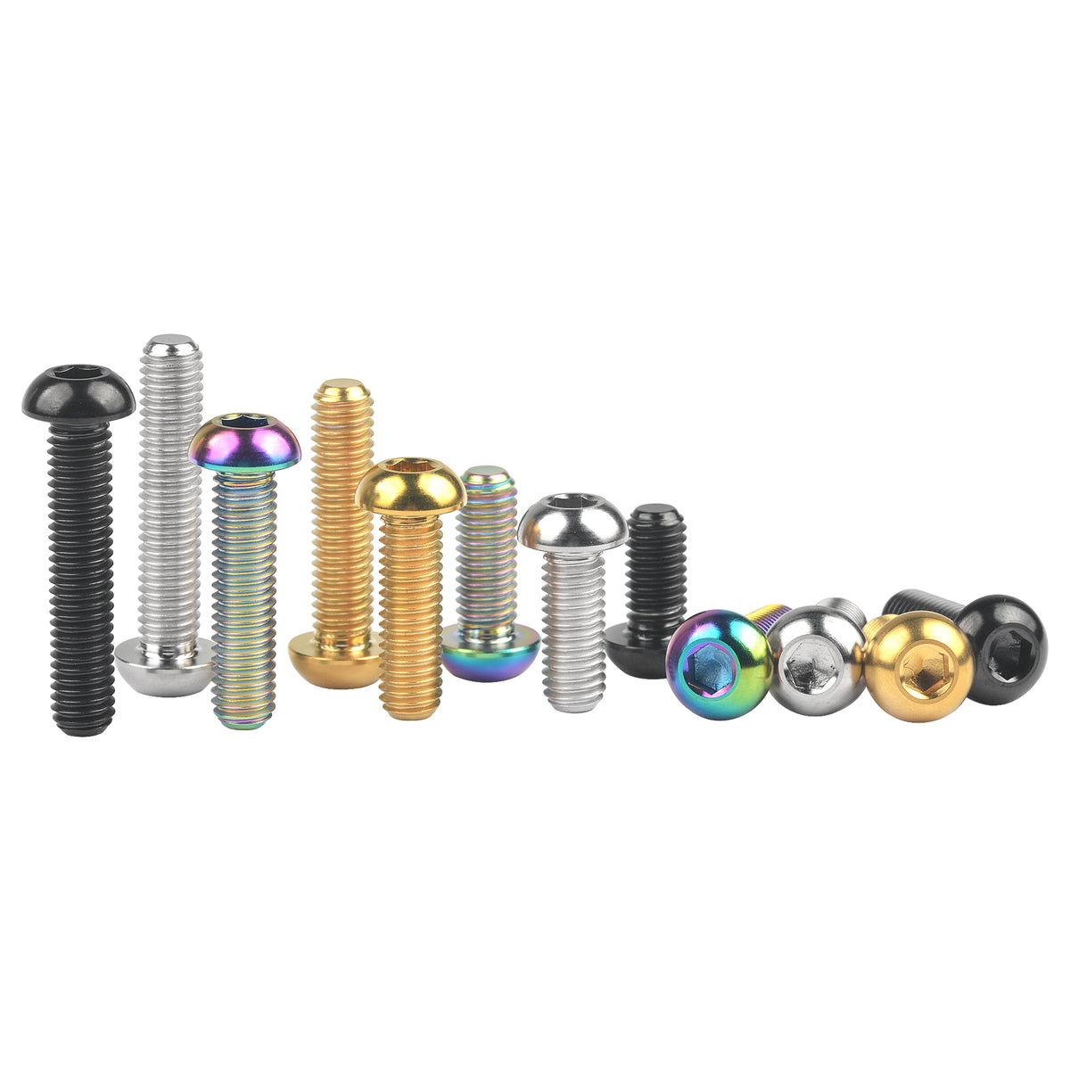 Wanyifa Titanium Bolt M6x12 16 20 25 30mm Button Hex Allen Head Screws ...