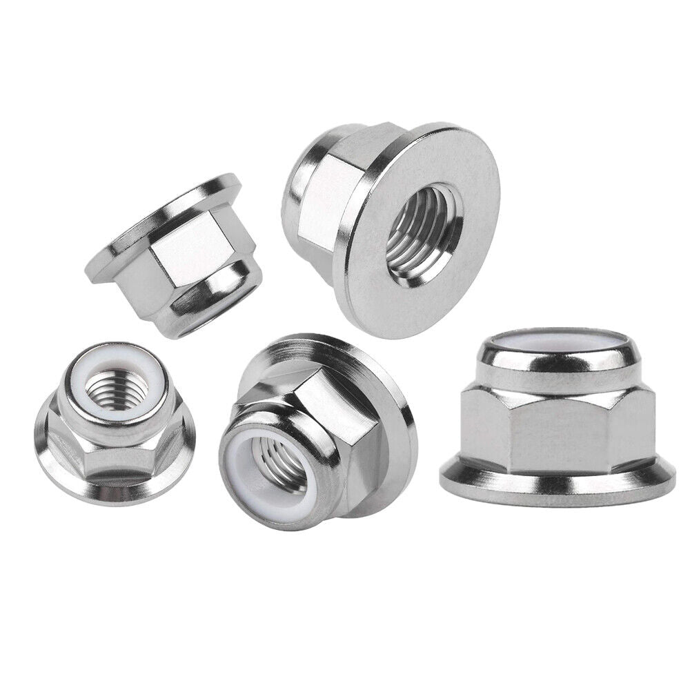 Wanyifa Titanium Nut M6 M8 M10 M12 Flange Nylon Lock Hex Allen Key Nut ...
