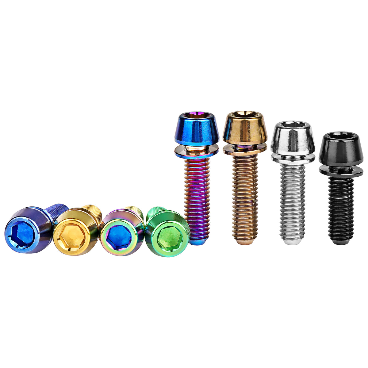 Wanyifa Titanium Bolt M5x16 18 20mm Taper Allen Hex Head with Non-Shed ...