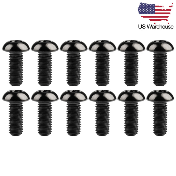 Wanyifa 12pcs Titanium Bolt M5x10mm Button Torx T25 Head Screw for Bic ...